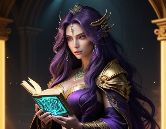 The magic of the Violet Hold takes years to learn and decades to master - AI Generated Artwork ...