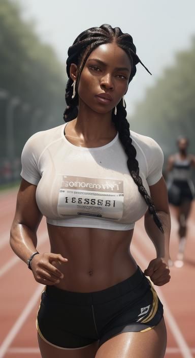 Pretty runner - AI Generated Artwork - NightCafe Creator