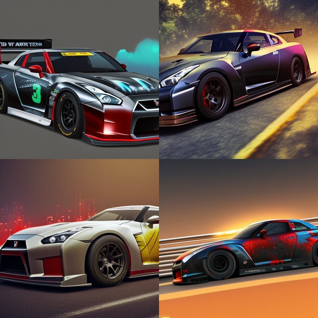 Rb34 Nissan GTR skyline race car - AI Generated Artwork - NightCafe Creator