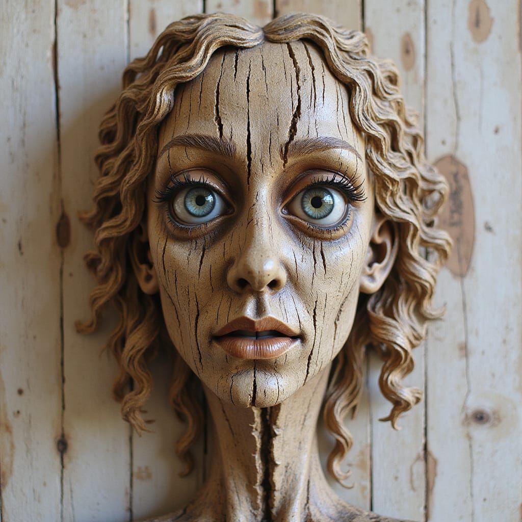 Folded Wood Embraces a Full-Body Living Entropic Algorithm