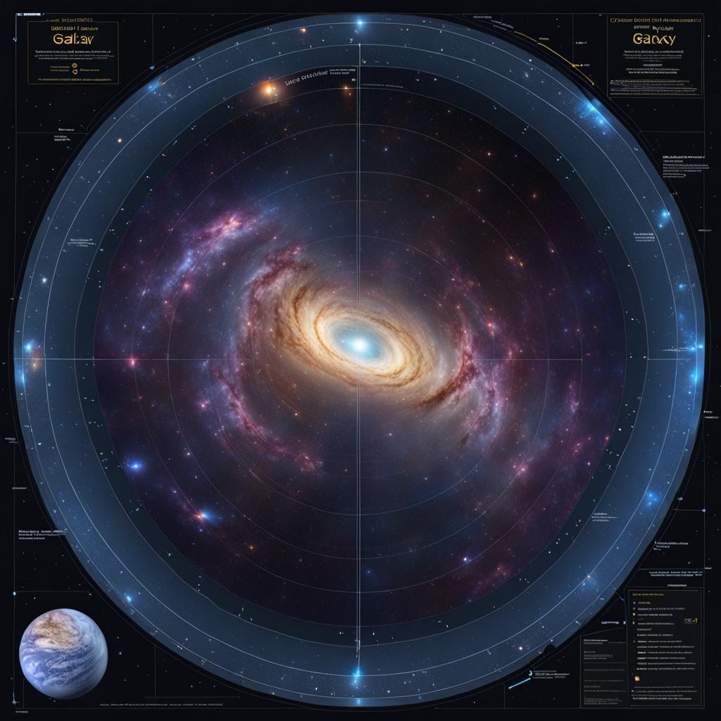Map of Galaxy - AI Generated Artwork - NightCafe Creator