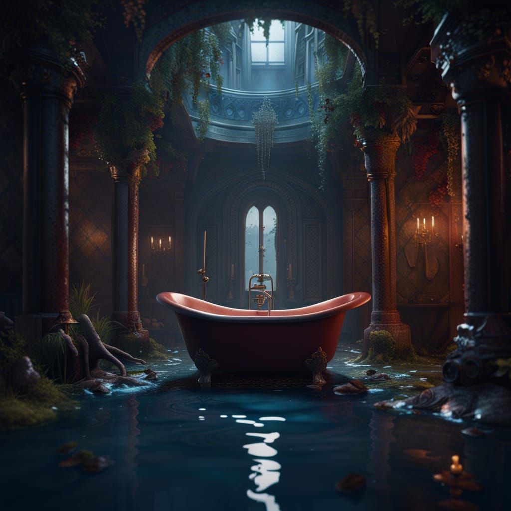 Bath time - AI Generated Artwork - NightCafe Creator