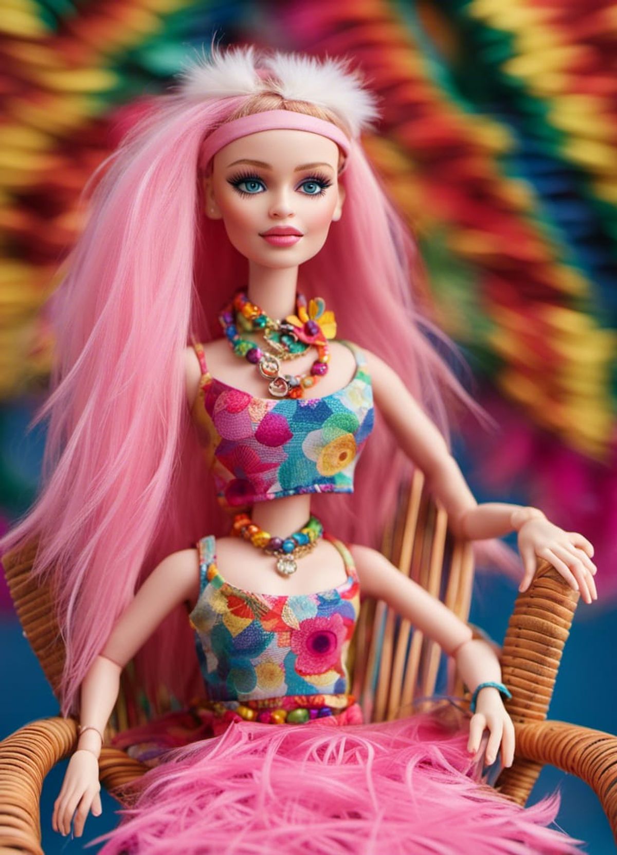 8k, ultra realistic and lifelike full length albino barbie doll with ...