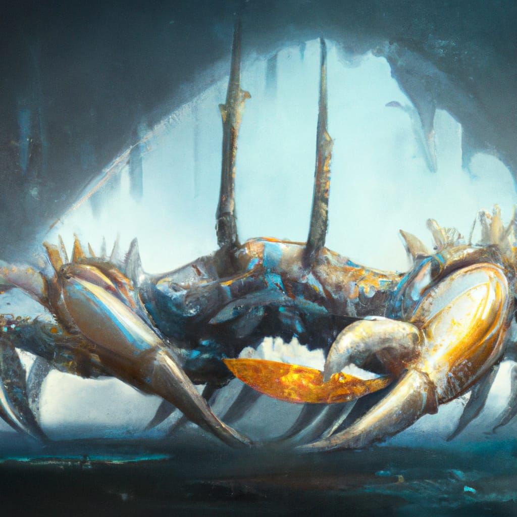 Fantasy Cave Crab - AI Generated Artwork - NightCafe Creator