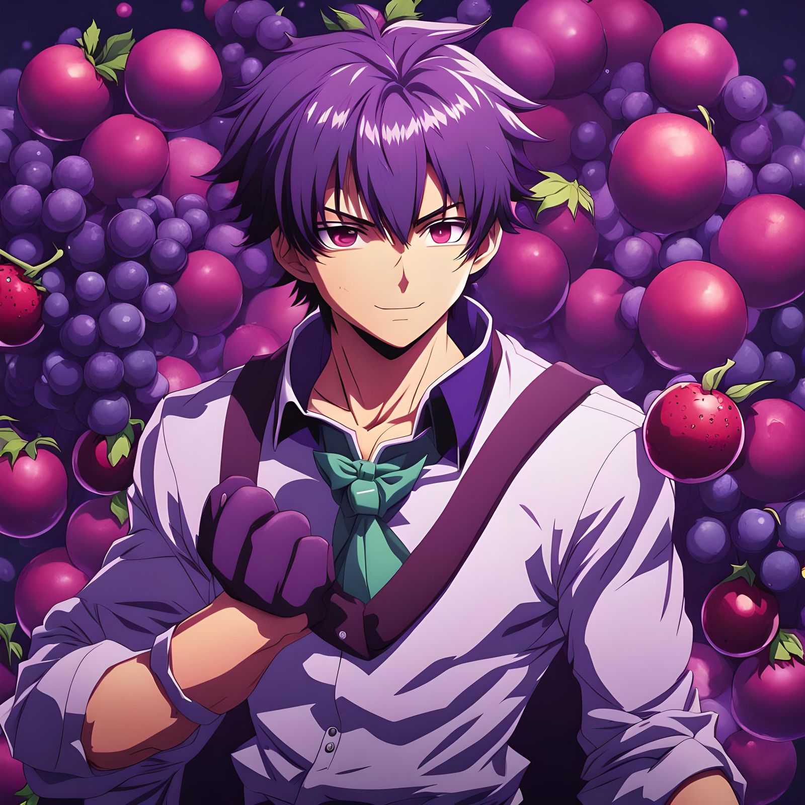 Grape Man - AI Generated Artwork - NightCafe Creator