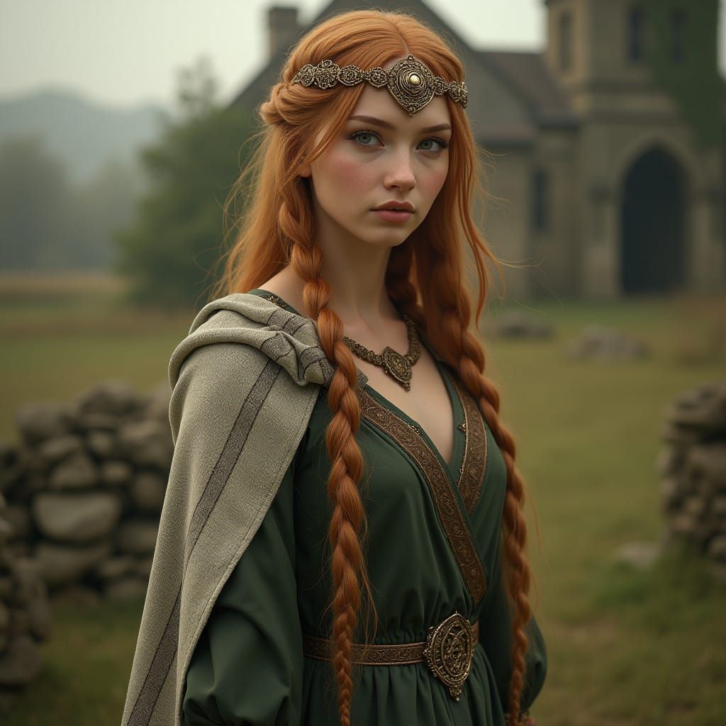 Ernmas 7 - Ethereal Irish Mother Goddess in Celtic Farm Land...