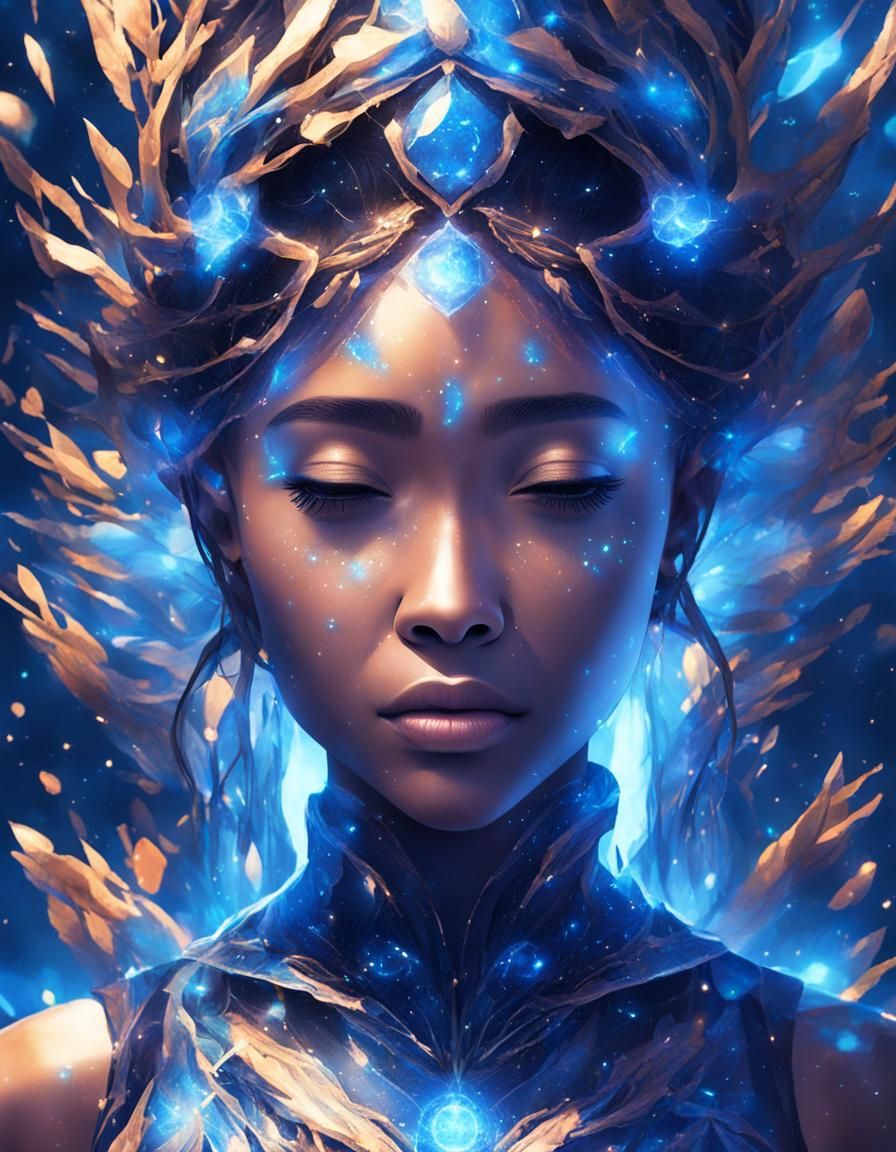 Thought forms come to my mind like topaz crystals - AI Generated Artwork - NightCafe Creator