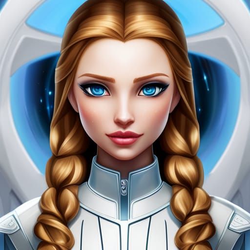 Anna? In space? - AI Generated Artwork - NightCafe Creator