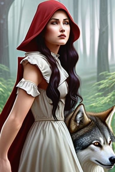 Little Red Riding Hood - AI Generated Artwork - NightCafe Creator
