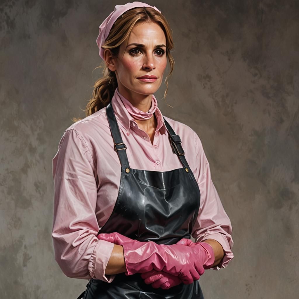 I'm a professional! Julia Roberts as a charwoman. - AI Generated ...