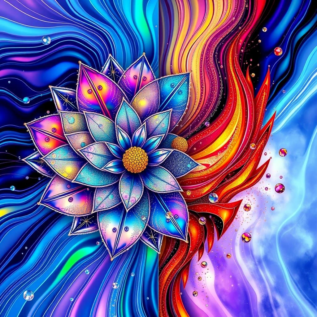 burning flower – China: Yin und Yang, Frau und Mann – India: Yoni und ...