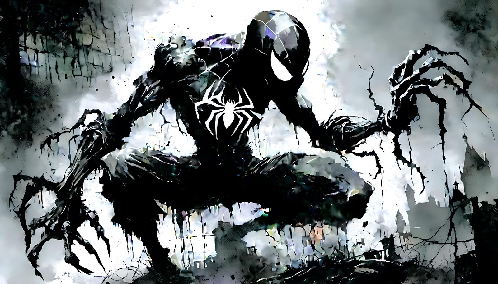 Symbiote suit Spider-Man V2 - AI Generated Artwork - NightCafe Creator