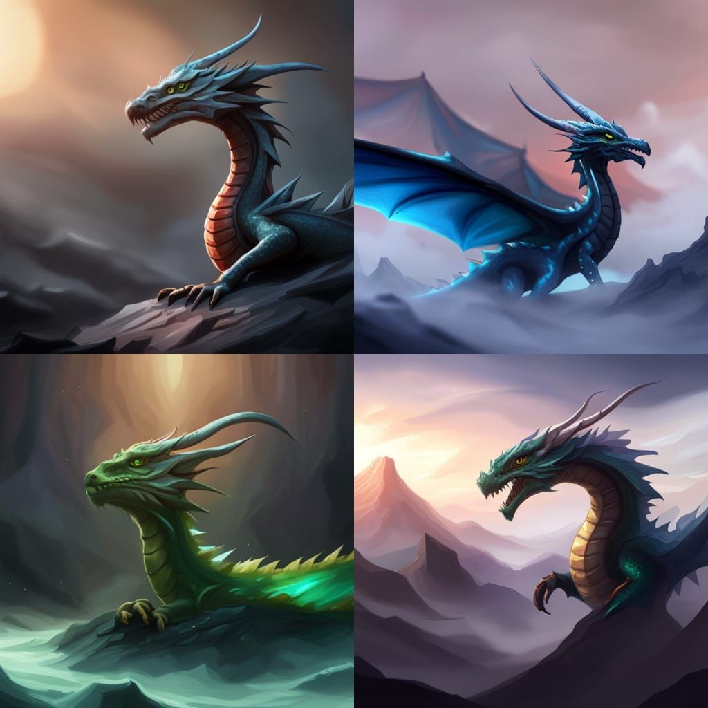 dragon detailed in focus in frame 8k resolution concept - AI Generated ...