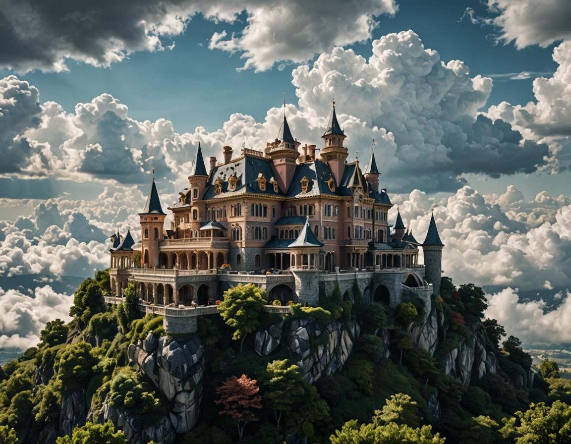 Kingdom in the clouds - AI Generated Artwork - NightCafe Creator