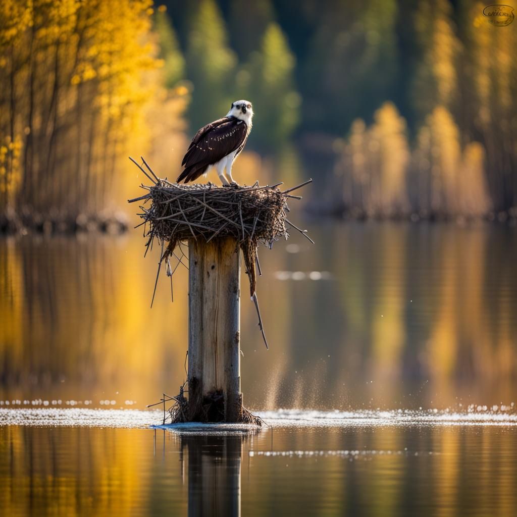 Bird of Prey Nesting - AI Generated Artwork - NightCafe Creator