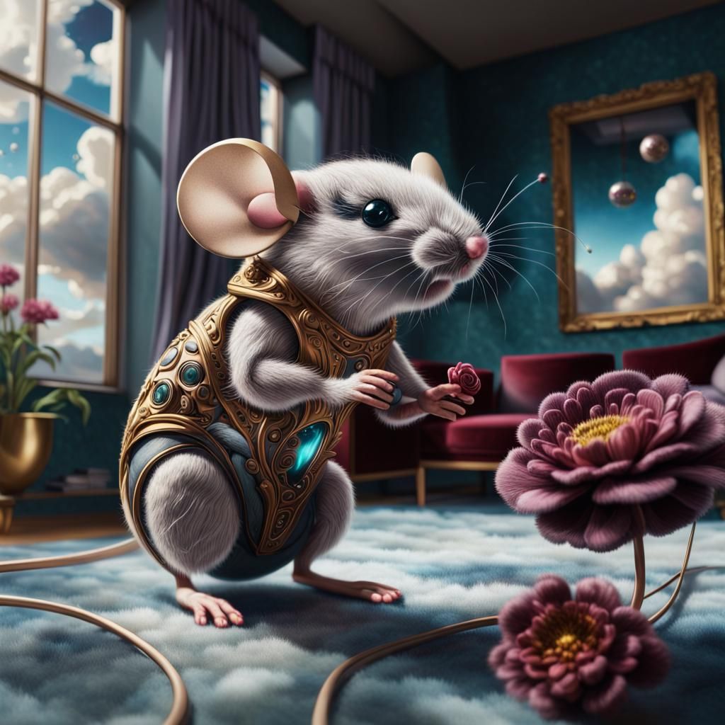 A Mouse at Home. - AI Generated Artwork - NightCafe Creator