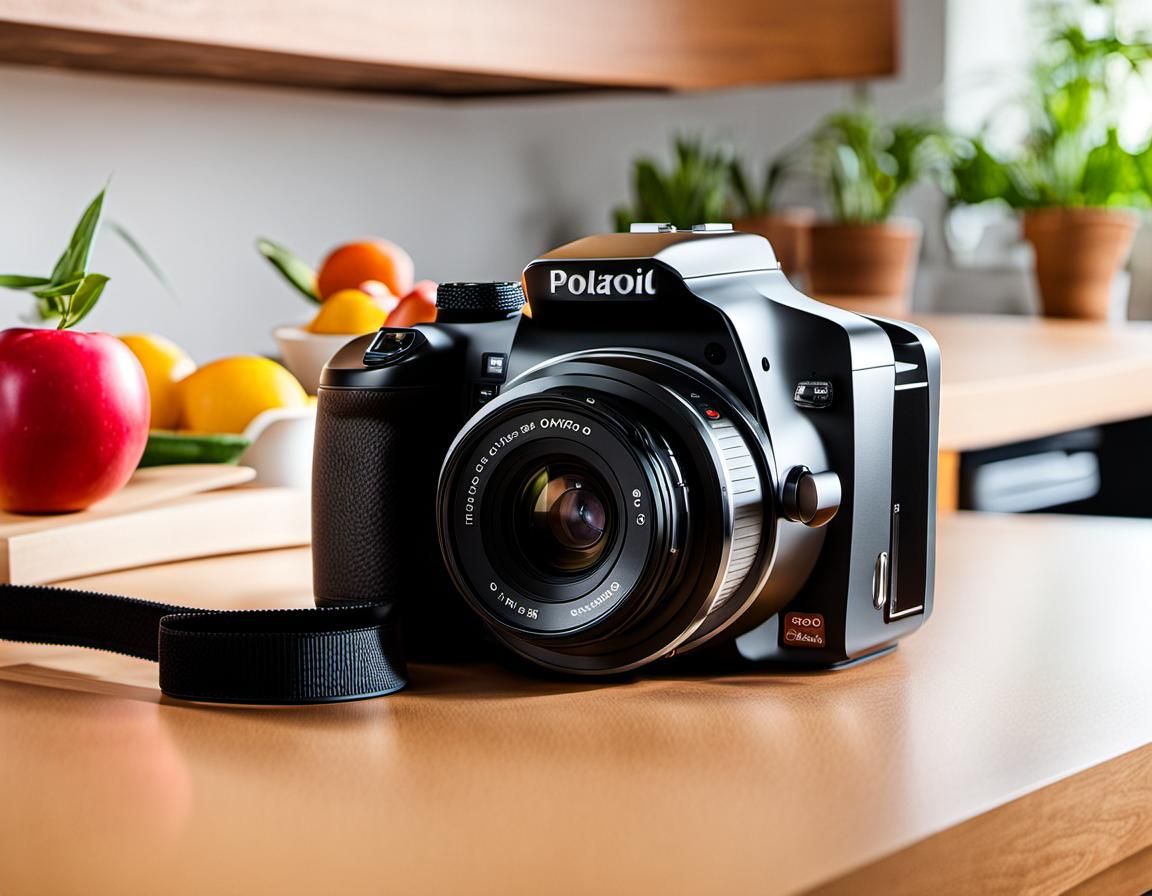 camera on a kitchen table - AI Generated Artwork - NightCafe Creator