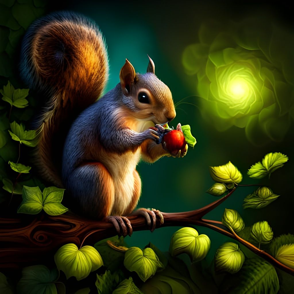 Squirrel - AI Generated Artwork - NightCafe Creator
