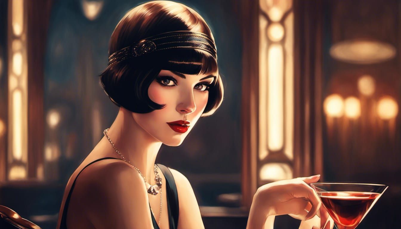 1920s flapper girl - AI Generated Artwork - NightCafe Creator