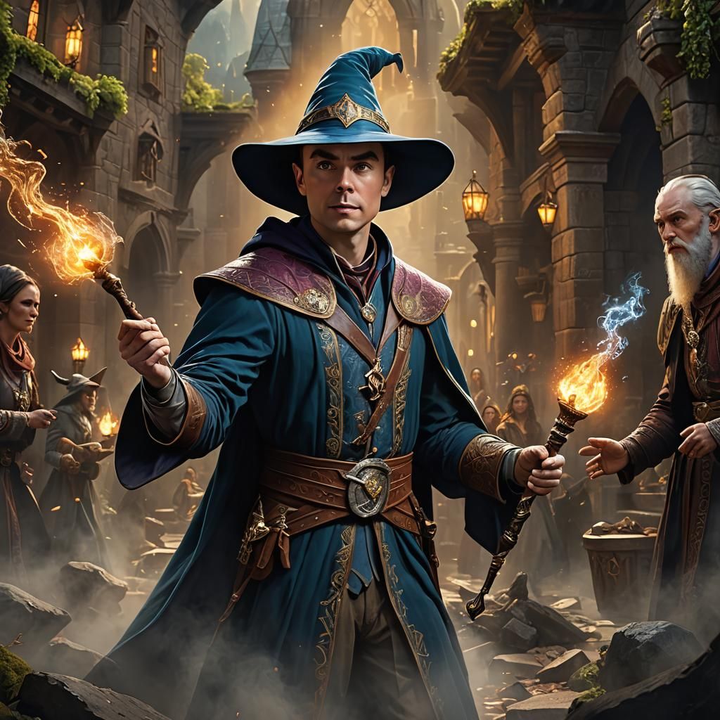 Jim Parsons as a D&D fantasy wizard - AI Generated Artwork - NightCafe ...