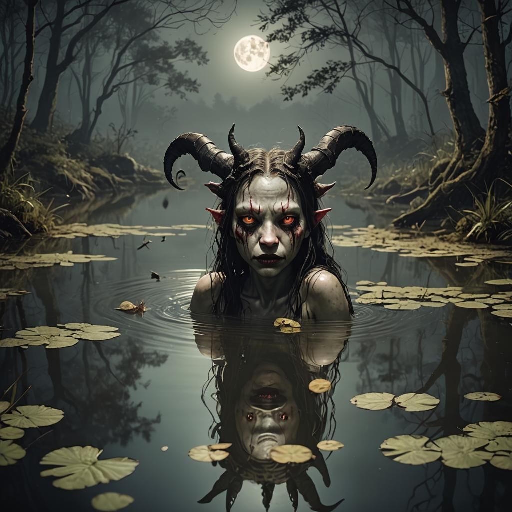 reflecting evil - AI Generated Artwork - NightCafe Creator