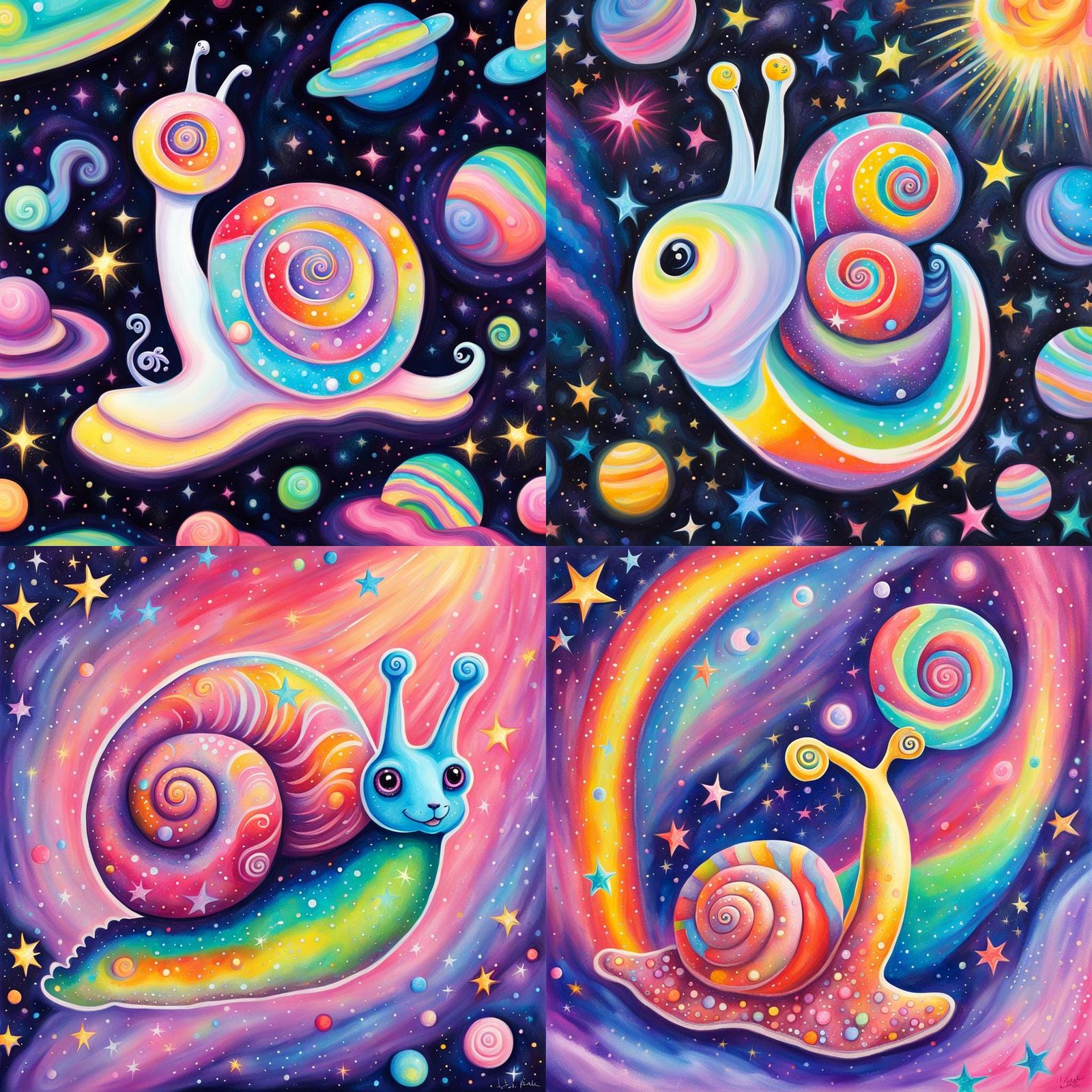 Outer Snace (Snail Space) - AI Generated Artwork - NightCafe Creator