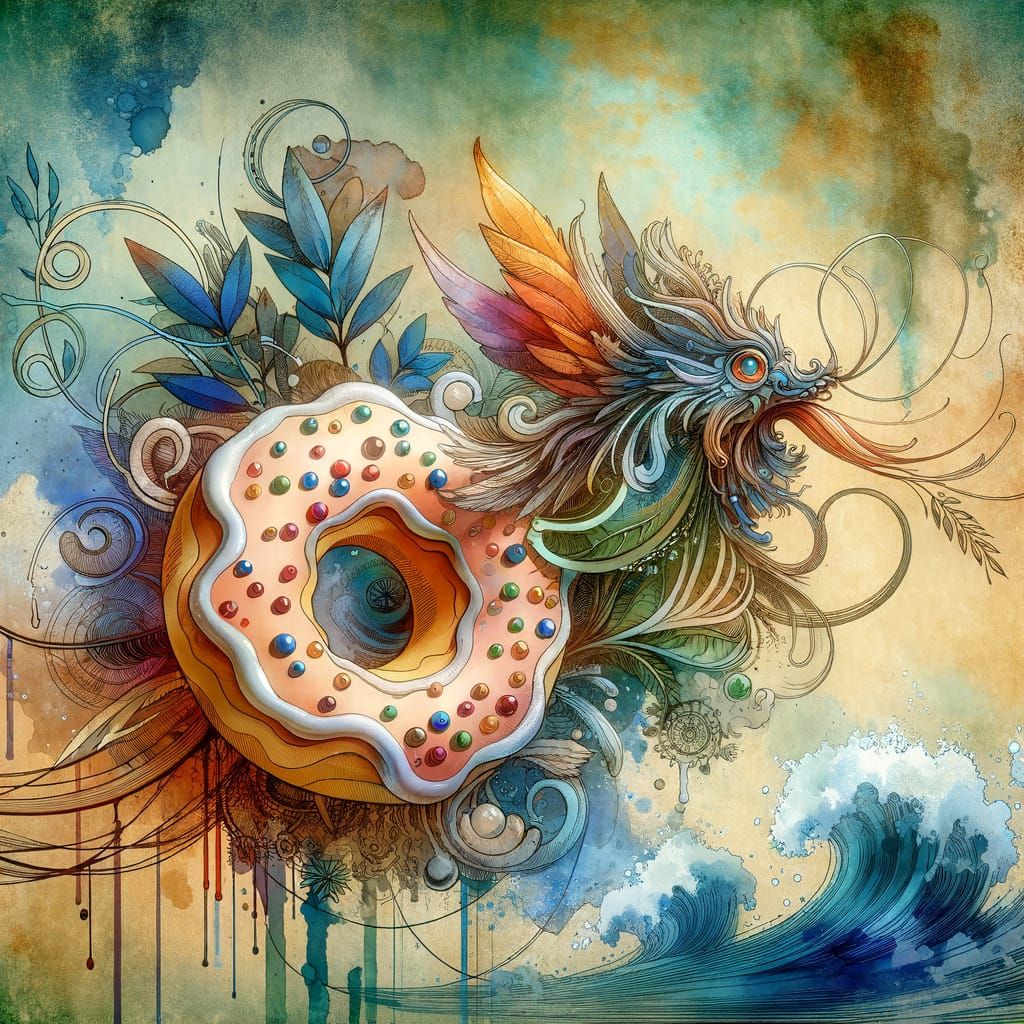 D&D = Donuts & Dragons - AI Generated Artwork - NightCafe Creator