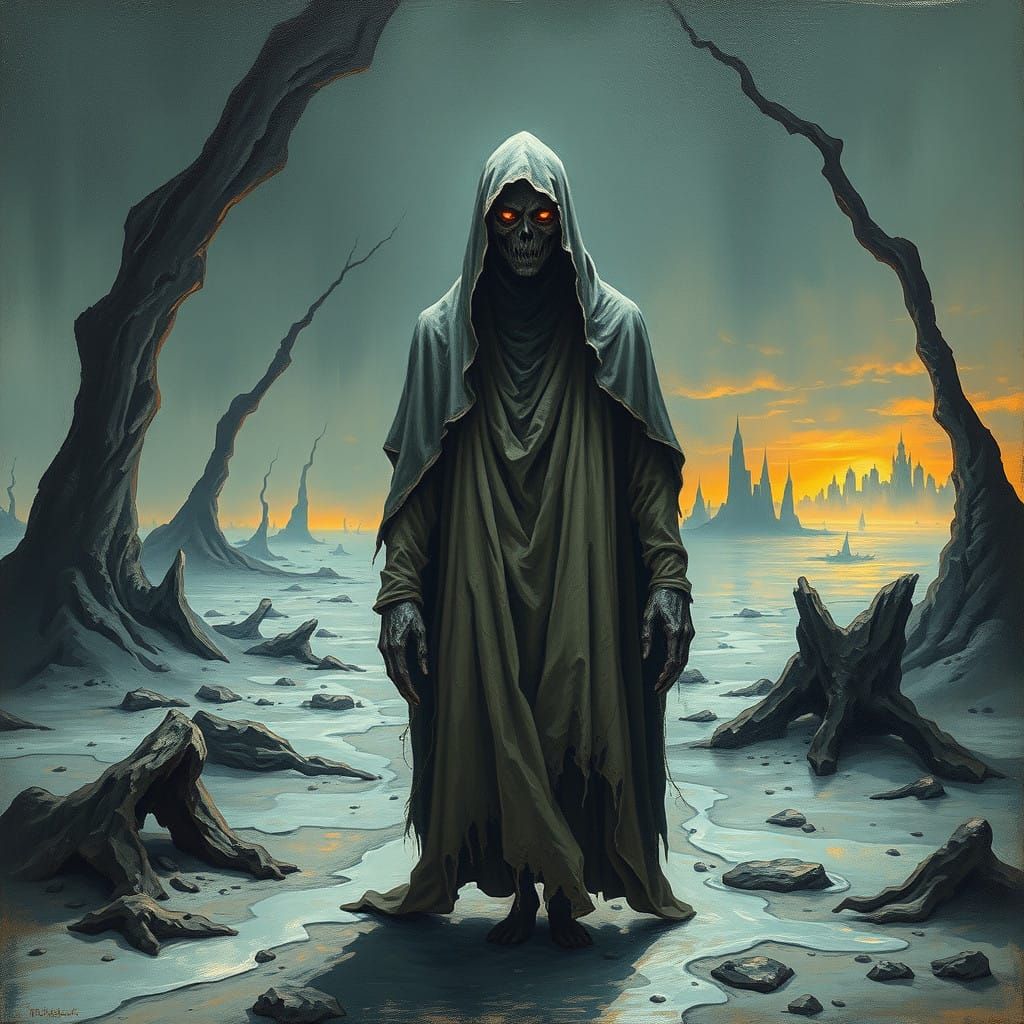 The Destroyer - Ethereal Destroyer Amidst Melting Reality