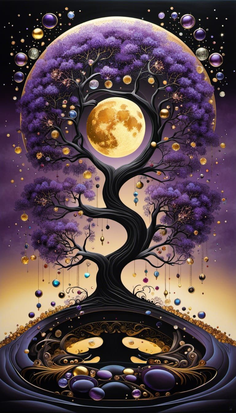 Ancient tree of Wonders 🌕 - AI Generated Artwork - NightCafe Creator