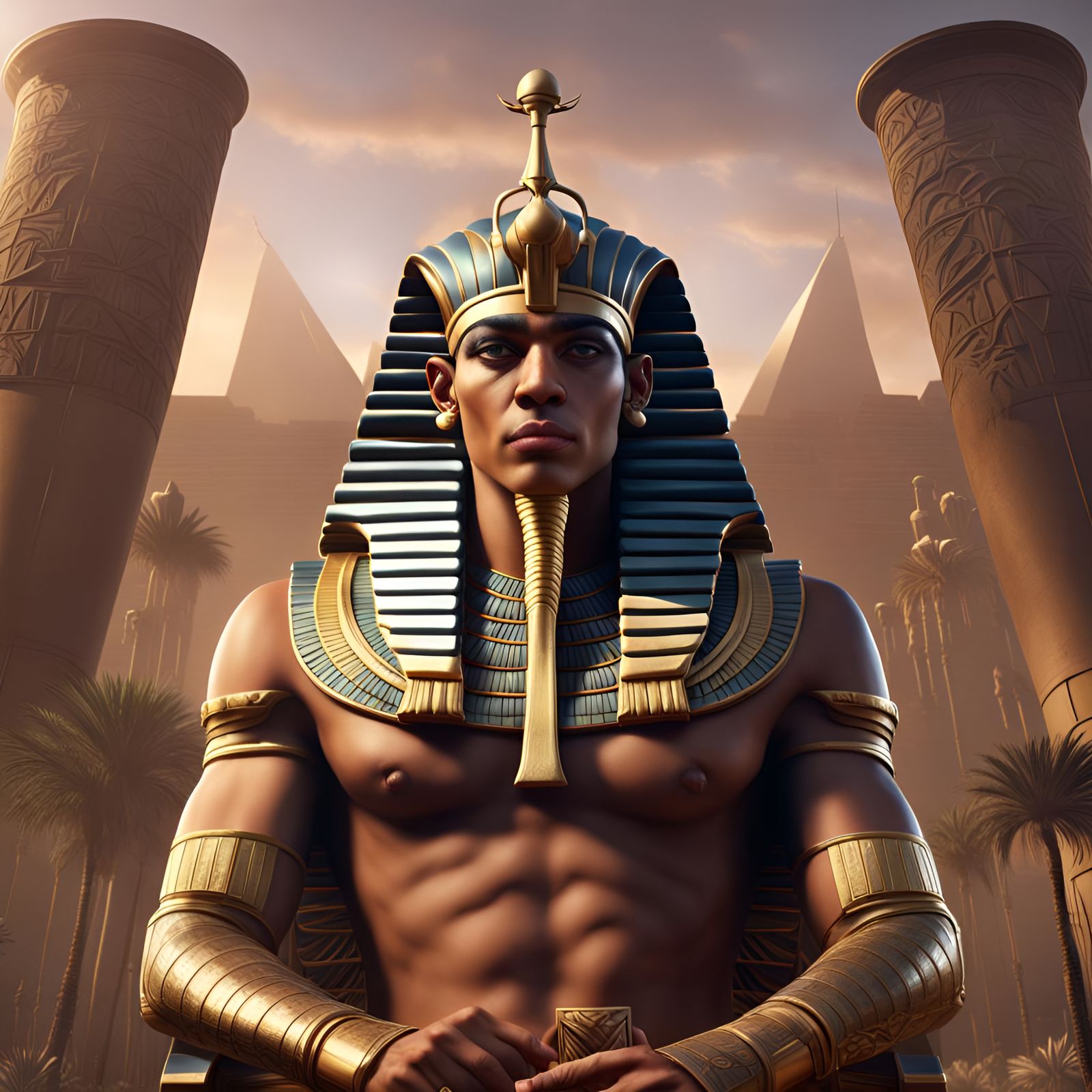 Egyptian king - AI Generated Artwork - NightCafe Creator
