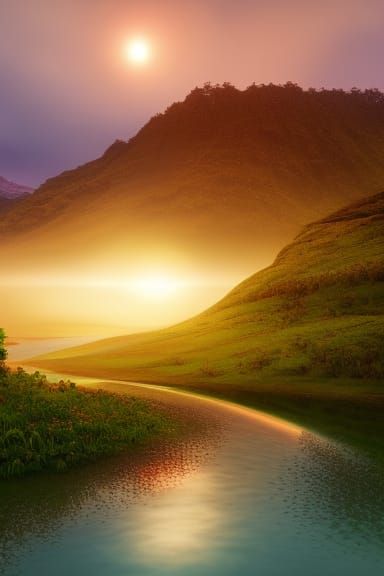 Random Landscape 2302040022 - AI Generated Artwork - NightCafe Creator