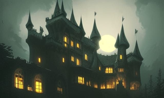 Dark Castle - AI Generated Artwork - NightCafe Creator
