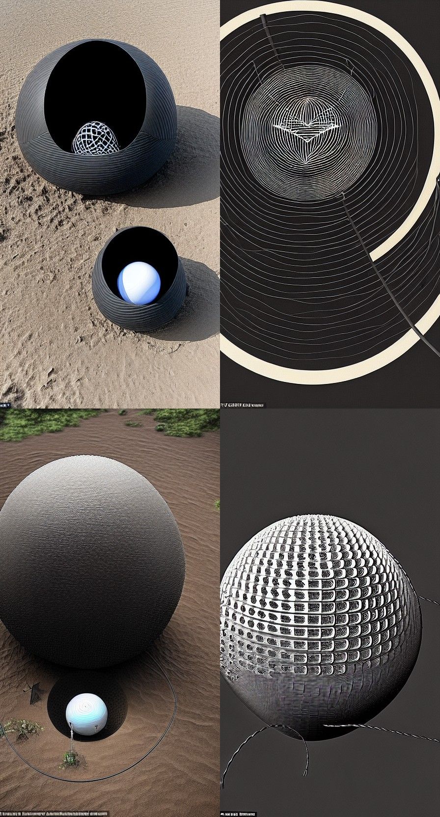 An armored heart sit a nest of concentric spheres. The inmost sphere ...