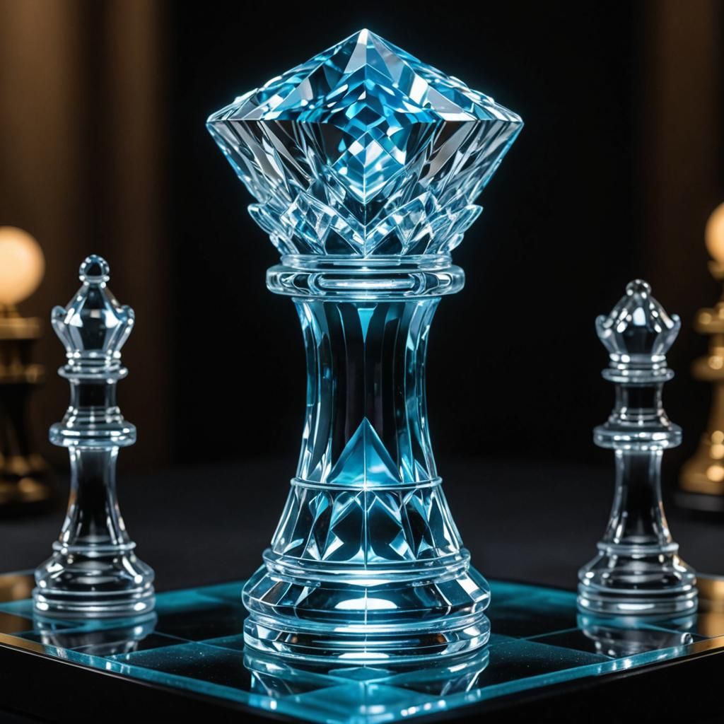 Crystal Chess Set Elevate your chess game with the "Crystal Chess Set" NFT. Each piece in this ...