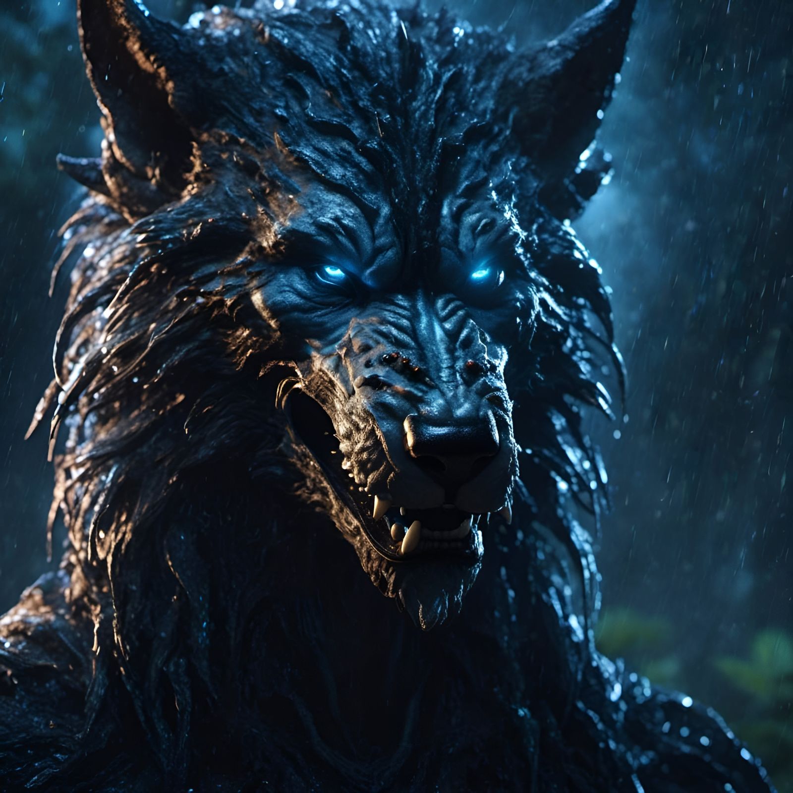 Werewolf - AI Generated Artwork - NightCafe Creator