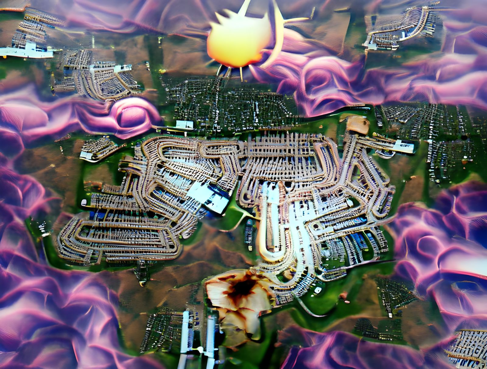 suburban hellscape beautiful - AI Generated Artwork - NightCafe Creator