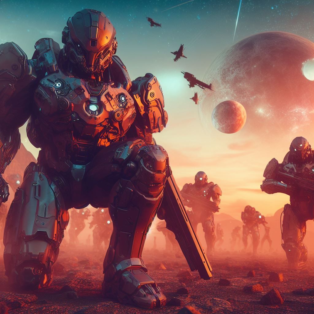 Futuristic Battle - AI Generated Artwork - NightCafe Creator