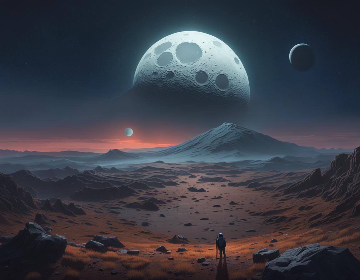 EPIC MOON THEMED CREATION. - AI Generated Artwork - NightCafe Creator