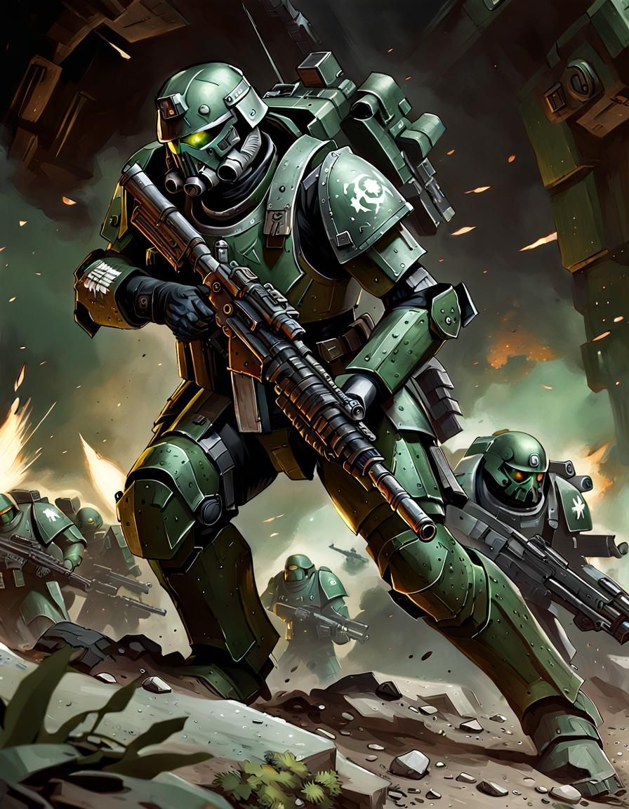 Shock Infantry of House Kemp - AI Generated Artwork - NightCafe Creator