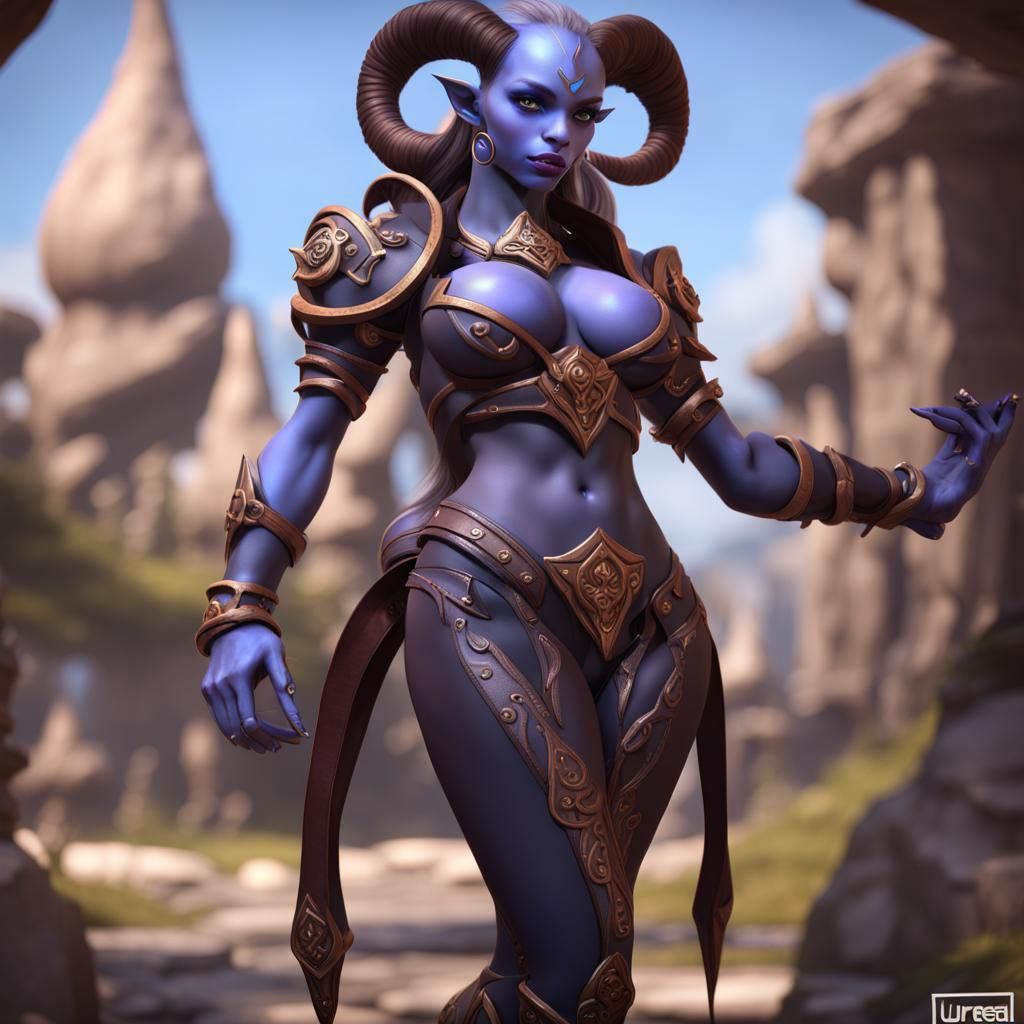 female draenei - AI Generated Artwork - NightCafe Creator