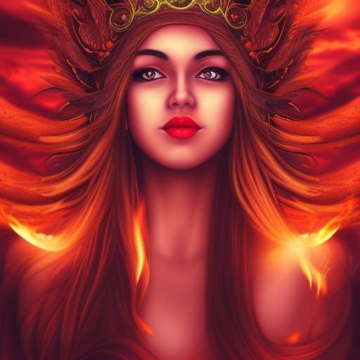 Fire elf - AI Generated Artwork - NightCafe Creator