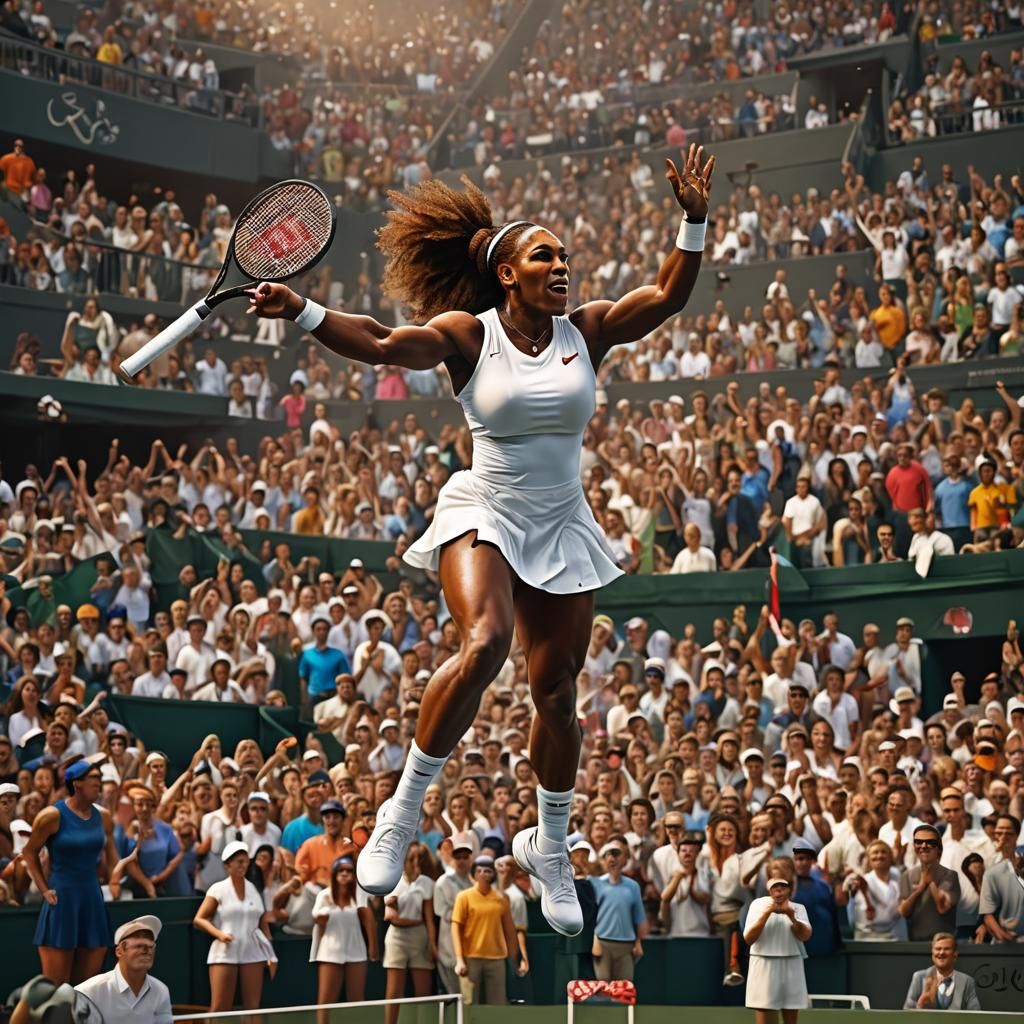Serena Williams's best shot for ever in her tennis career. - AI ...