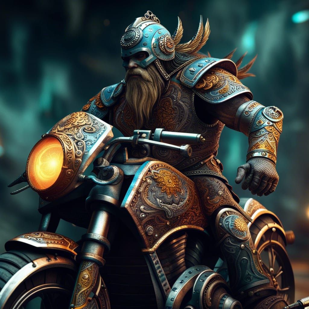 Viking Bikers - AI Generated Artwork - NightCafe Creator