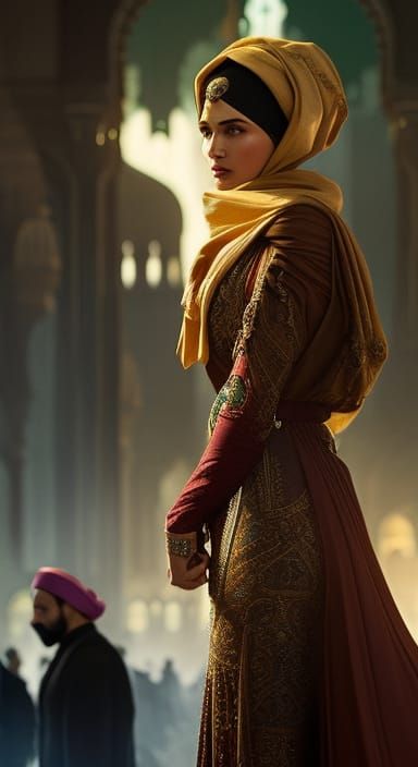 Muslim queen - AI Generated Artwork - NightCafe Creator