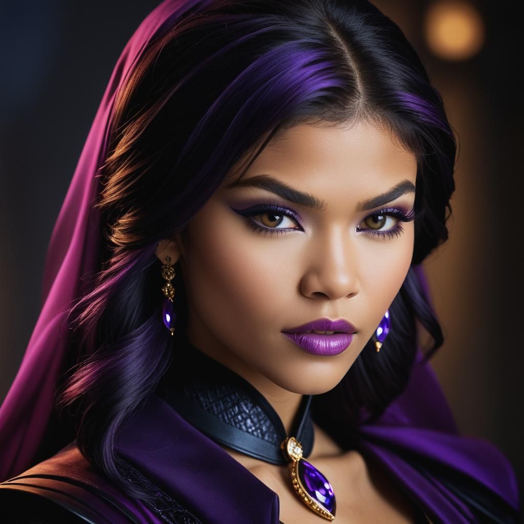Purple Portraits: Zendaya - Purple Portraits: Zendaya