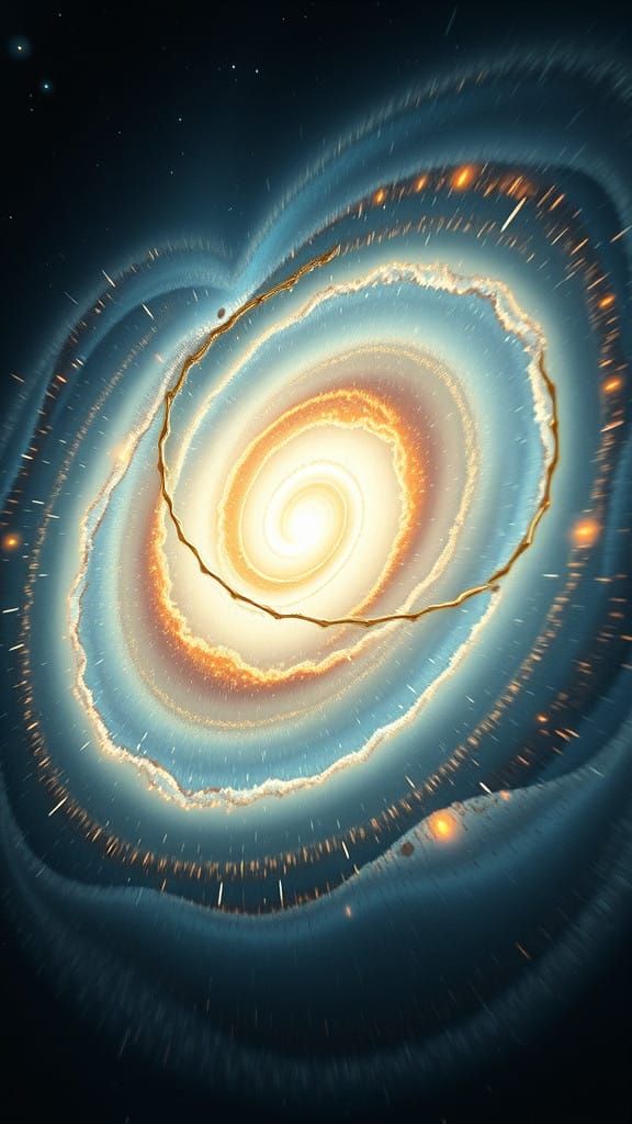 Cosmic Dance: A Majestic Spiral Galaxy in Cinemati... - AI Art