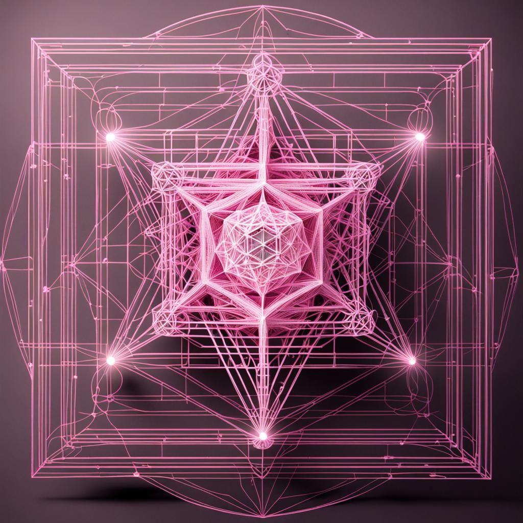 Metatron's Cube is sacred geometry symbol of all universe - AI Generated Artwork - NightCafe Creator