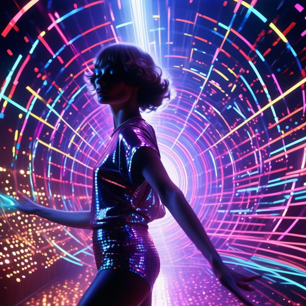 Disco Lady at Studio 5X. - AI Generated Artwork - NightCafe Creator