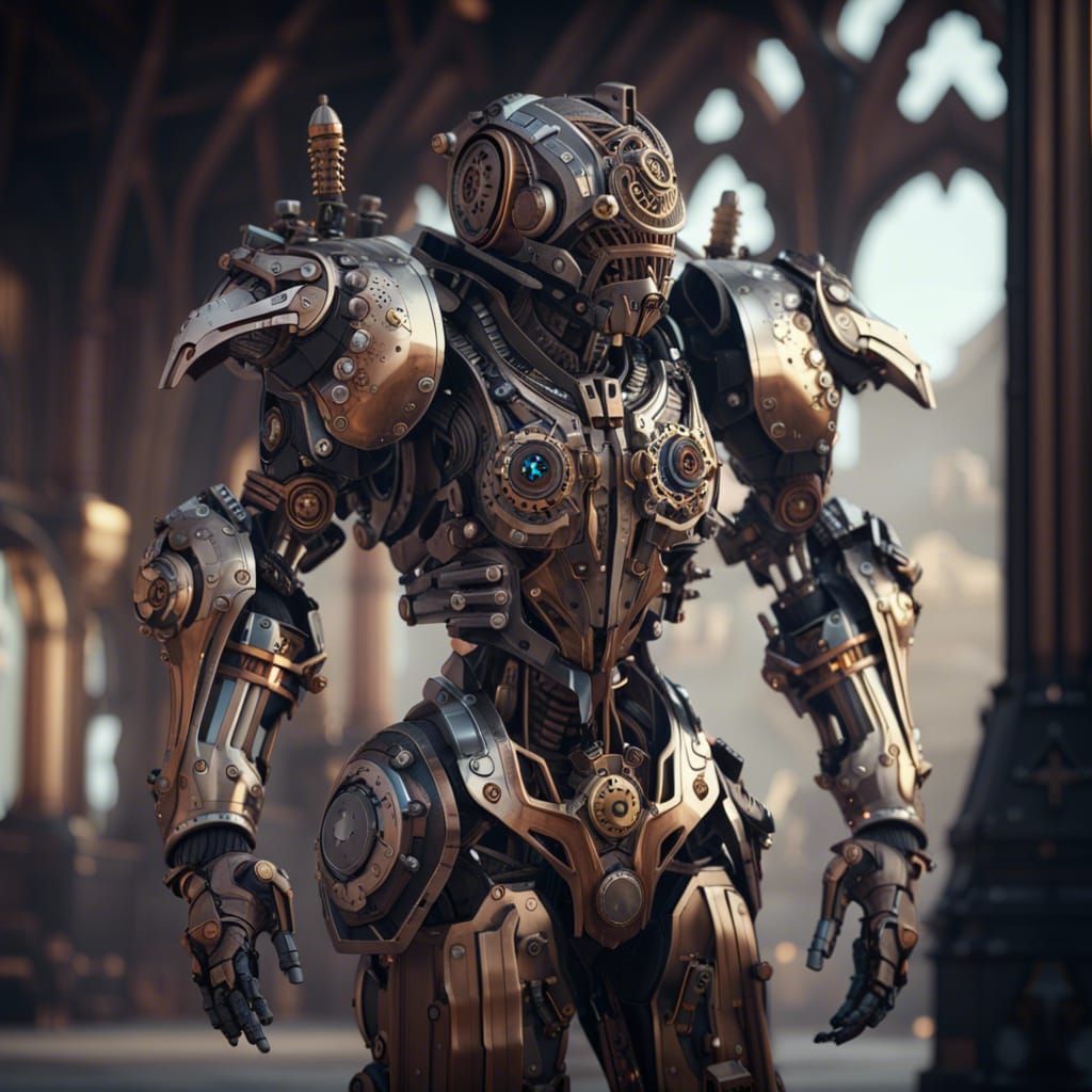 steampunk mech 1 - AI Generated Artwork - NightCafe Creator