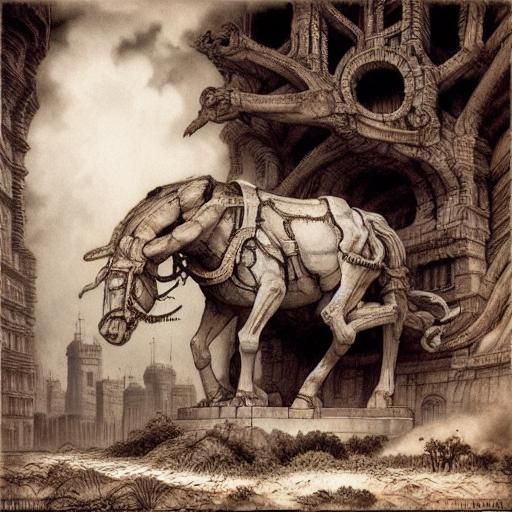 Postmodern landscape - AI Generated Artwork - NightCafe Creator